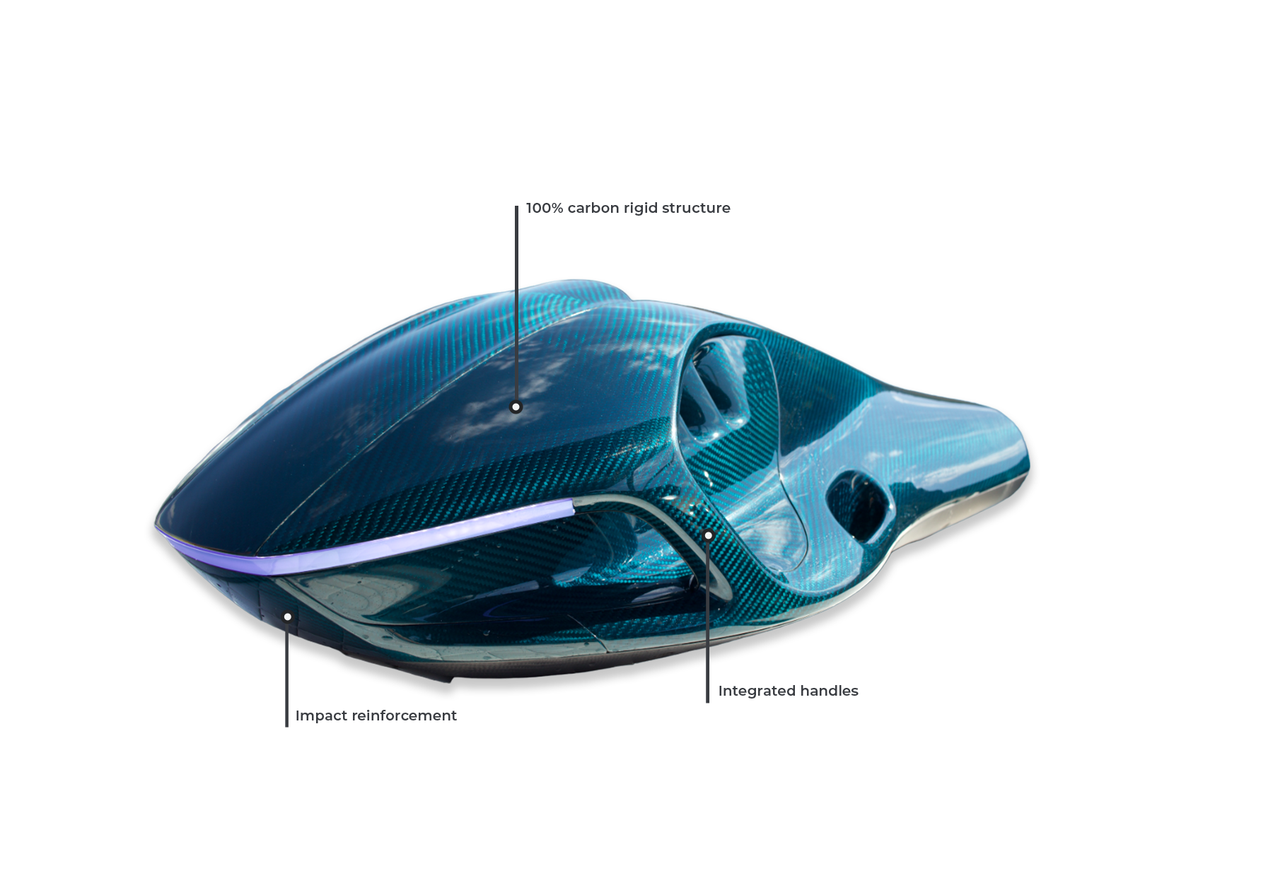 Sea-NXT Elite underwater scooter made in France 100% carbon dual engine